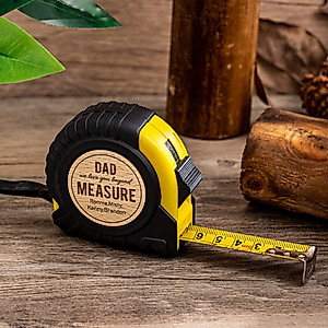 Personalized Tape Measure, Engraved Tape Measure, Christmas Birthday Gift for Dad Grandpa, Fathers Day Gift, No One Measures Up to You, Loved Beyond Measure
