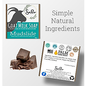 Salo Soap's Natural Womens Bar Soap Body Wash with Goat Milk Soap, Vanilla, Coco, Coconut Oil, Olive Oil, Shea Butter, face soap for women and womens body soap bars.