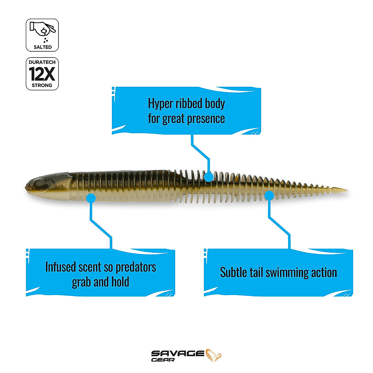 Dragon Tail 6" (Olive Brown Pearl) 3358 One Size