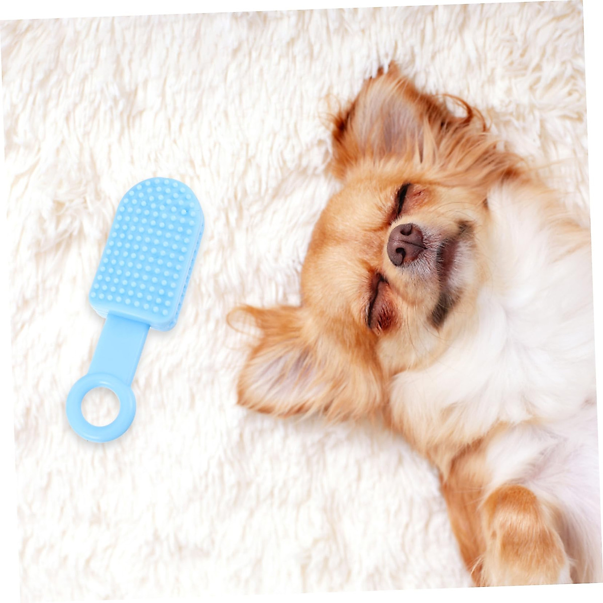 POPETPOP Pet Teething Toys Pet Toy Puppy Chew Toys Pet Dog Molar Toy Dog Toothbrush Stick Toy Dog Dental Clean Toy Teething Toys for Puppies Interactive Dog Toy Dental Stick Christmas TPR