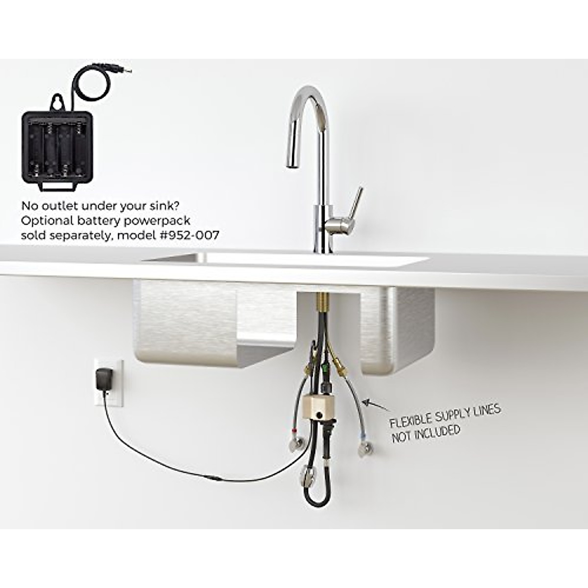 Pfister Stellen Touchless Kitchen Faucet with Pull Down Sprayer, Single Handle, High Arc, Stainless Steel Finish, LG529ESAS