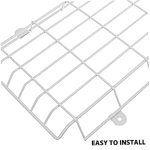 PHENOFICE Exit Light Commercial Emergency Exit Sign Light Wire Guard Cage Stopper Fixture LED Exit Sign Signs Outdoor Wall-mounted Exit Sign Wire Cove Gaurd Signal The Wire Tinsel White Iron