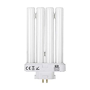 TBE LIGHTING 27w PLS Energy Saving Daylight Bulbs for High Vision Reading Lamps 4-pin GX10Q-4 Quad Tube