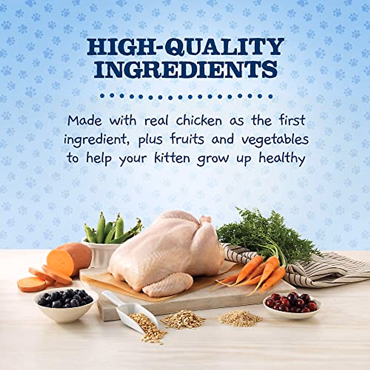 Blue Buffalo Baby Blue Healthy Growth Formula Natural Kitten Dry Cat Food, Chicken and Brown Rice Recipe 5-lb