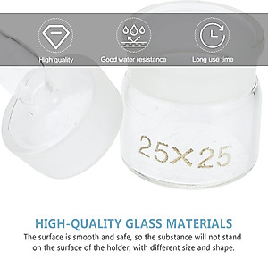 POPETPOP Laboratory Sampling Glass Weighing Bottle: 5pcs Clear Specific Gravity Bottles Equipment Laboratory Supply Weighing Holder Iwith Interchangeable Ground Stopper