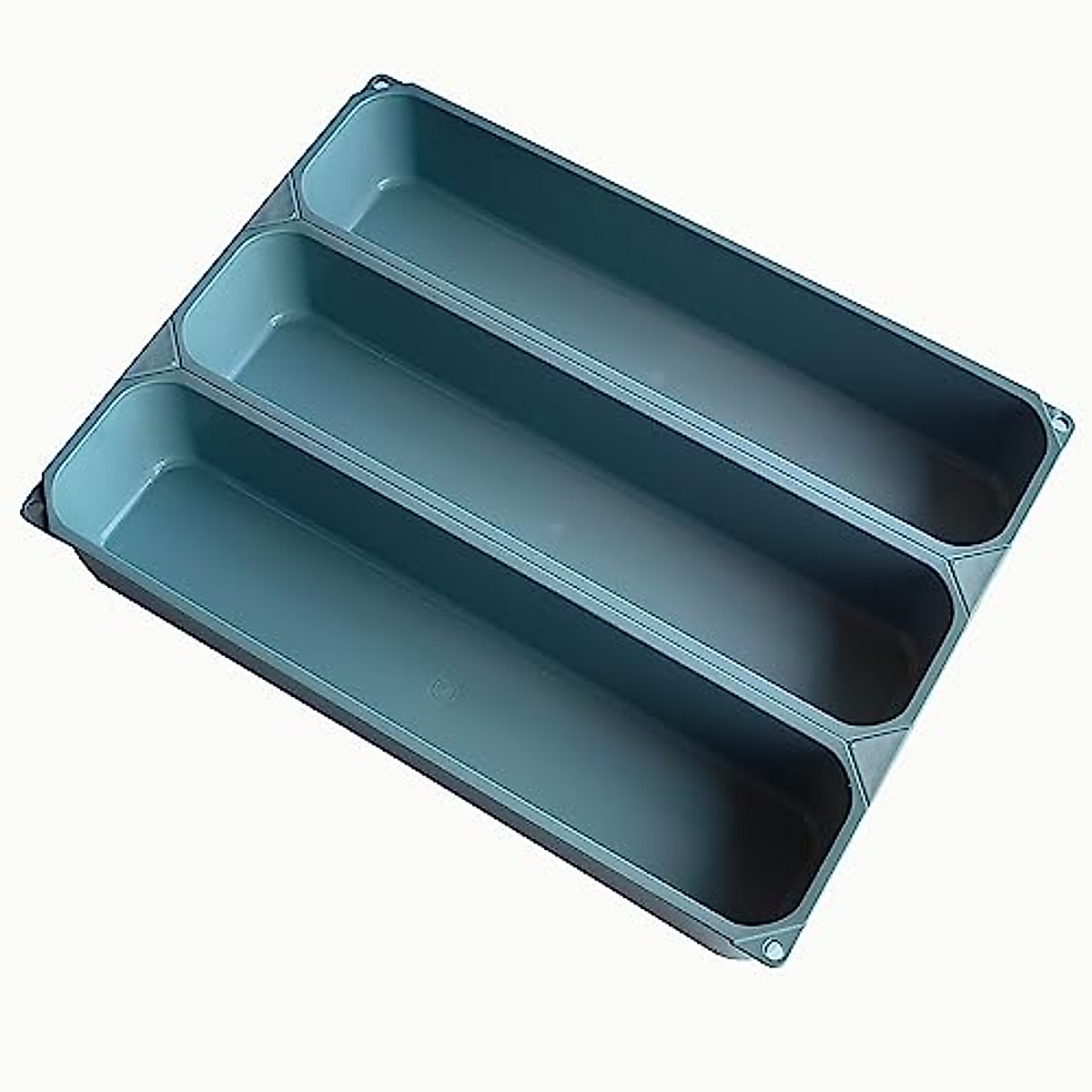 TUNGTAR custom silverware drawer tray BPA Free expandable drawer organizer for utensils holder, cutlery tray, DIY organizer for silverware, flatware, knives (Gray, 10.25 * 7.65INCH 3IN1)