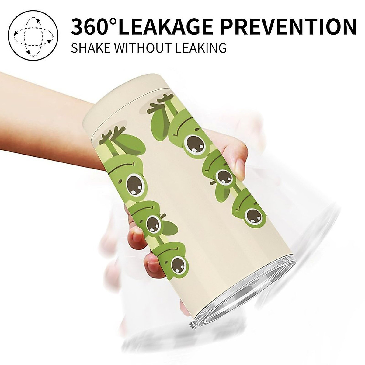 KIOWEIR Overlay Frog Stainless Steel Tumbler 20oz With Lid And Straw, Insulated Tumblers Coffee Cup, Travel Mug for Ice Drink & Hot Beverage for Women Men Boys Girls