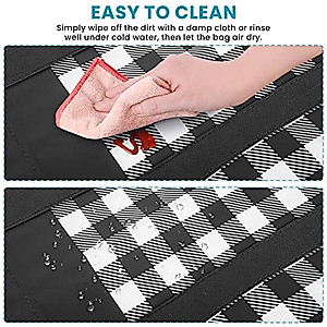 WOWBOX Reusable Grocery Bags,4-Pack, Foldable Reusable Shopping Tote Bags bulk with Reinforced Handles,Large Storage Bags with Water Resistant Coating for Groceries,Multipurpose,Black-White