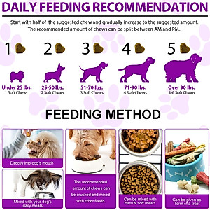 15 in 1 Dog Vitamins Supplements -150PCS-Multifunctional Supplements for Dogs-Glucosamine Chondroitin for Joint Support with Probiotics for Gut & Immune Health and Skin & Heart Health