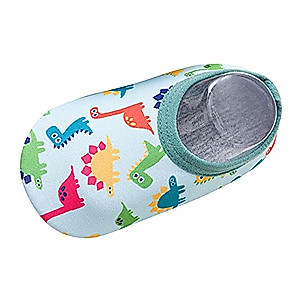Lykmera Baby Girls Boys Cartoon Printed Water Shoes Kids Socks Barefoot Shoes Swim Cartoon Non-Slip Beach Shoes (Green, 18-24 Months)