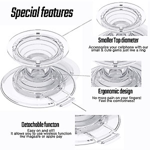 COMMONKUNST Tropical Rare Leaf Plant Multi Functional Collapsible Expandable Mobile Phone Grip & Kicktand (Albo Monstera)