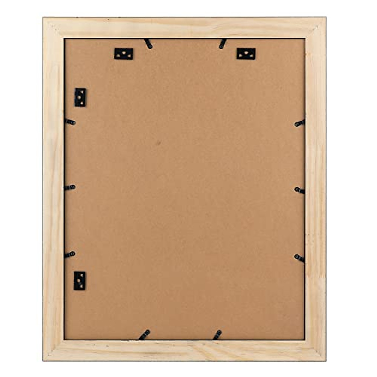 Golden State Art, 16x20 Picture Frame - Displays 11x14 Photo with Mat or 16x20 Without Mat, Wide Moulding Solid Wood Frame for Wall Display, Black