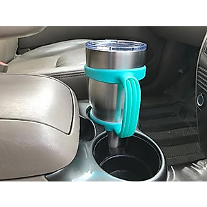 STRATA CUPS 30oz Tumbler Handle (Teal) Available For 30oz YETI Tumbler, OZARK TRAIL Tumbler, Rambler Tumbler - BPA FREE