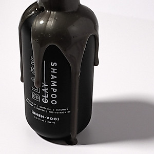(SHEH•VOO) Black Clay Shampoo - Hair Thickening Shampoo with Biotin (8.5 fl oz)