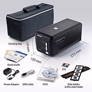 Plustek OpticFilm 8200i AI - 35mm Film & Slides Scanner. IT 8 Calibration Target + SilverFast Ai Studio 8.8, 7200 dpi Resolution 64Bit HDRi , Mac/PC