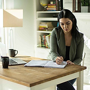 Panda Planner Pro - Best Daily Planner - Boost Happiness & Productivity - 6 Month Undated - Guaranteed Organization - Purple 8.5 x 11" Large Planner