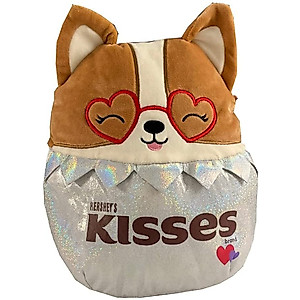 Squishmallows Official Kellytoy Valentines Squad Squishy Soft Plush Toy Animal (Regina Corgi Dog (Candy Scented))