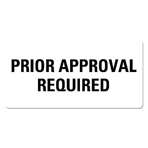 LabelValue PRIOR APPROVAL REQUIRED Medical Records Labels LV-MRL18