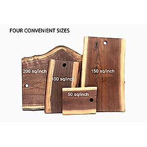 Small Live Edge Black Walnut Cutting Board, American Amish Handmade, Each Cutting Board is Unique, Large Cutting Board 5" x 10"…