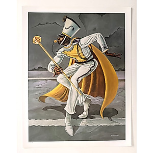 Ernie Barnes The Drum Major print 26.5 x 20 in.