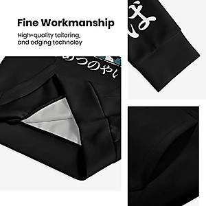 Dao.Bi.Dao Youth Kids Anime Tracksuit 2 Piece Outfits Sweatsuits Hoodie Jacket Casual Jogging Set with Pockets Road XL