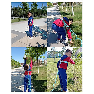 Toddler Leash for Kids - 2 in 1 Anti Lost Wrist Link, 360° Rotation Move More Freely, Toddler Backpack Leash, with Lock Feature, Reflective Kid Leash, Baby Leash, Child Leashes for Toddlers