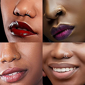 choice of all Double Nose Ring for Single Piercing Double Hoop Nose Ring for Women Double Nose Ring for Teen Girls Spiral Nose Hoop Rings for Women