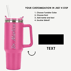 LifGif Doctor Name Personalized Laser Engraved 40 oz Large Tumbler, Custom Name Physician Assistant Graduation Gifts, Physician Associate Gifts For Birthday Christmas, Nurses Week Gifts For Women