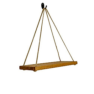 Sevenoneseven Hanging Shelves Wall Shelves Floating Shelves Rustic Wall Mounted Shelves Solid Wood Floating Wall Shelf Farmhouse Decor - 1 Tier Perfect for Your Living Room Wall Decor,Bathroom Shelves