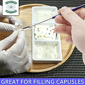 Scientific Labwares Micro Lab Spoon/Scoop Spatula with Stainless Steel Blade Vinyl Handle