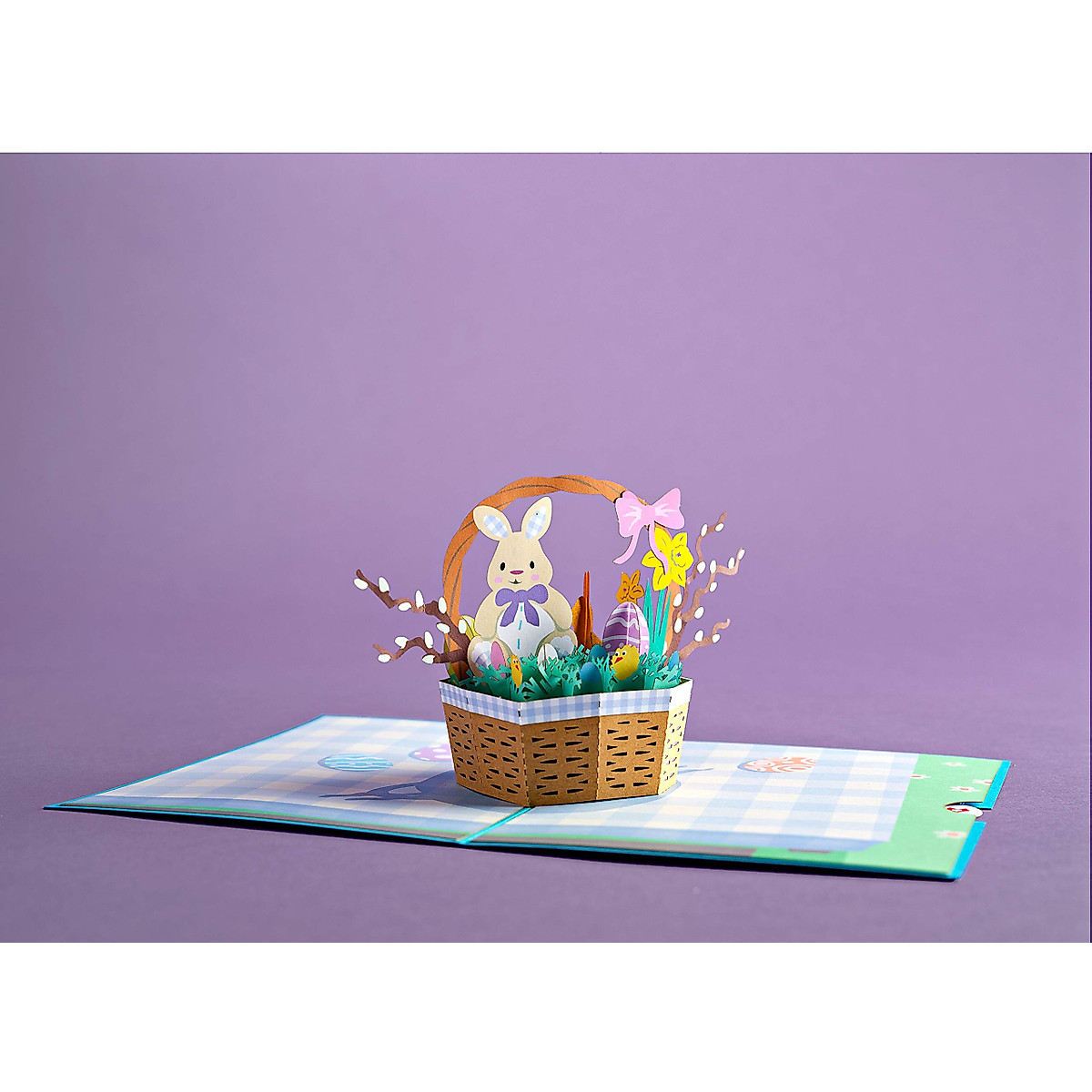 Lovepop Easter Basket Pop Up Card - 3D Card, Religious Easter Cards, Easter Bunny Card , Pop Up Greeting Cards