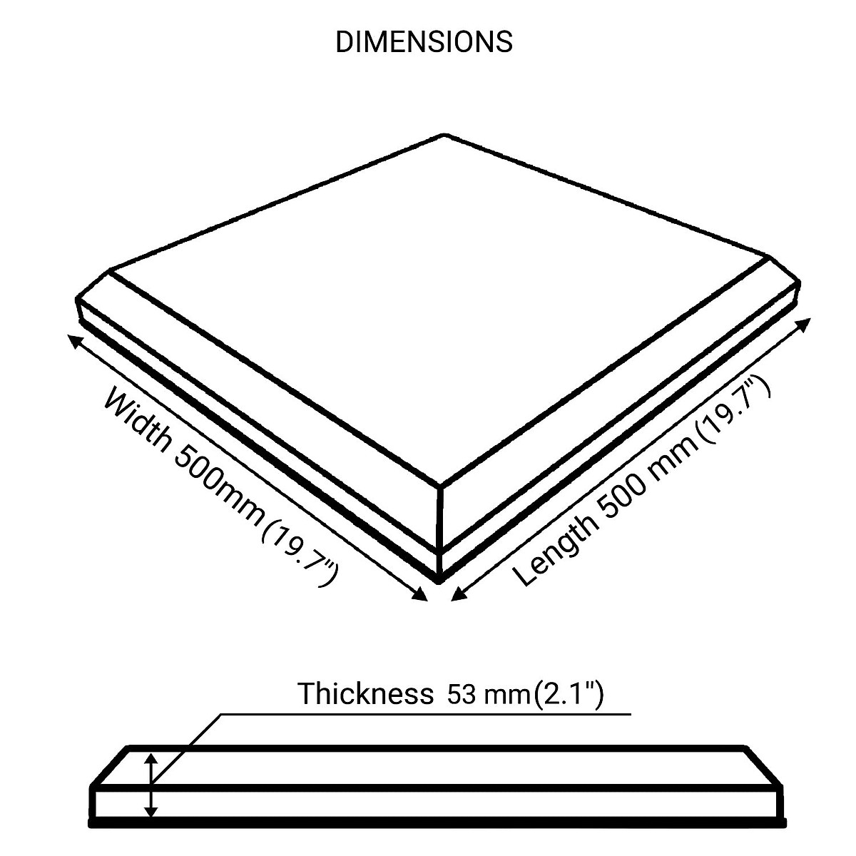 (2 Pack) — Sound Absorption-Diffuse Acoustic Panel «Wave» | 19.7''x19.7''x2.1" | High Density Foam | Absorption - Diffusion - Reflection - Soundproofing - Insulation | Wood laminated: (Cherry)