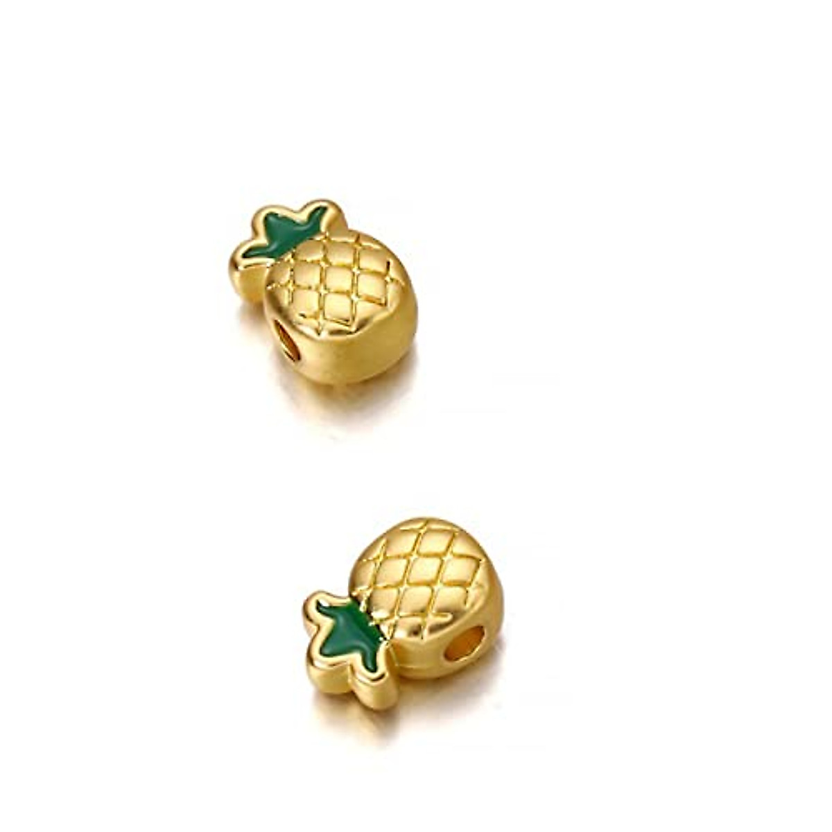 15pcs 2mm Mixed Zinc Alloy Pore Beads Loose Spacer Beads Metal Beads for Jewelry Making DIY Loose Beads