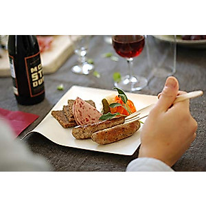 WASARA DM-015R Platters, White, 9.6 inches (24.6 cm), 6 Pieces