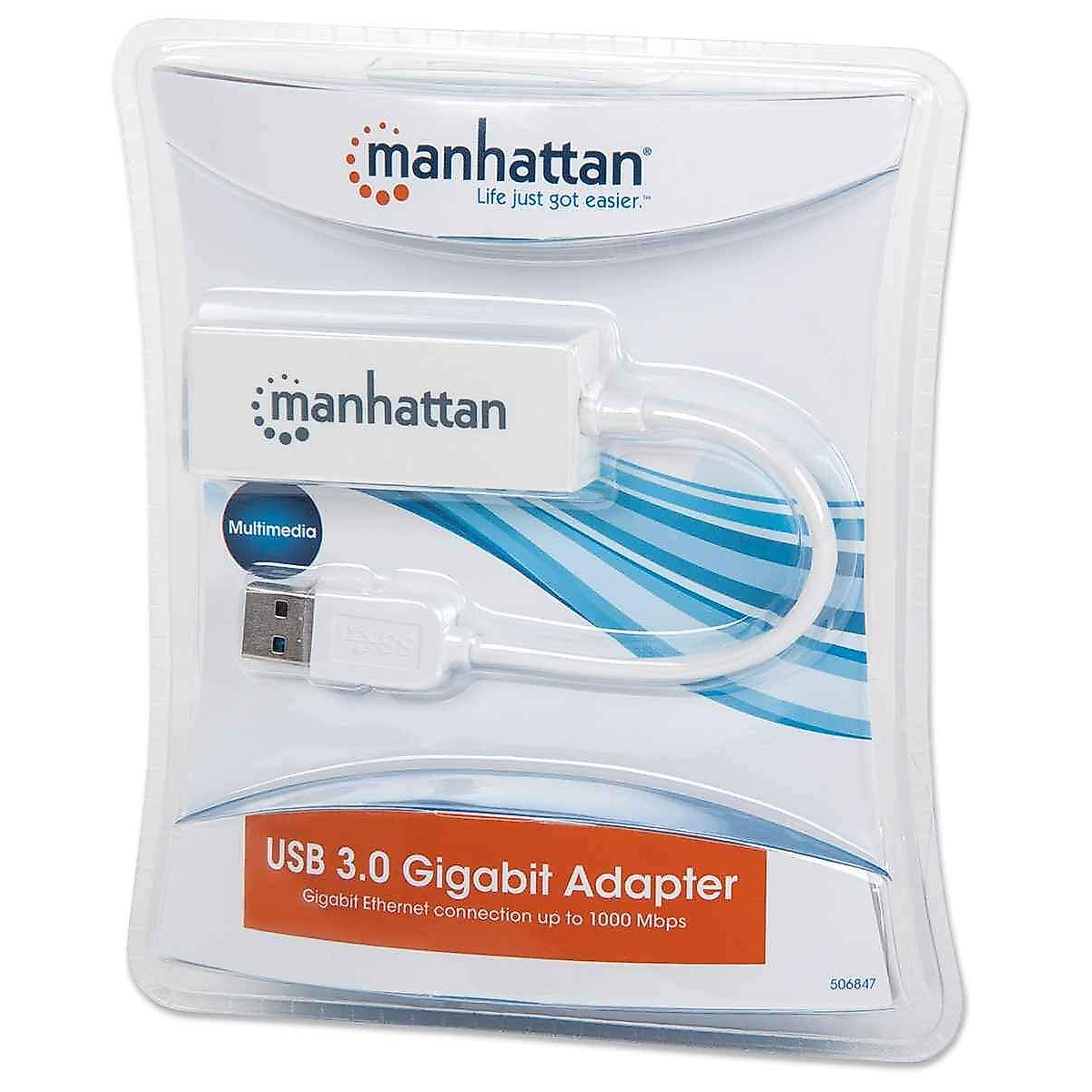 Manhattan USB 3.0 Gigabit Ethernet Adapter (506847)
