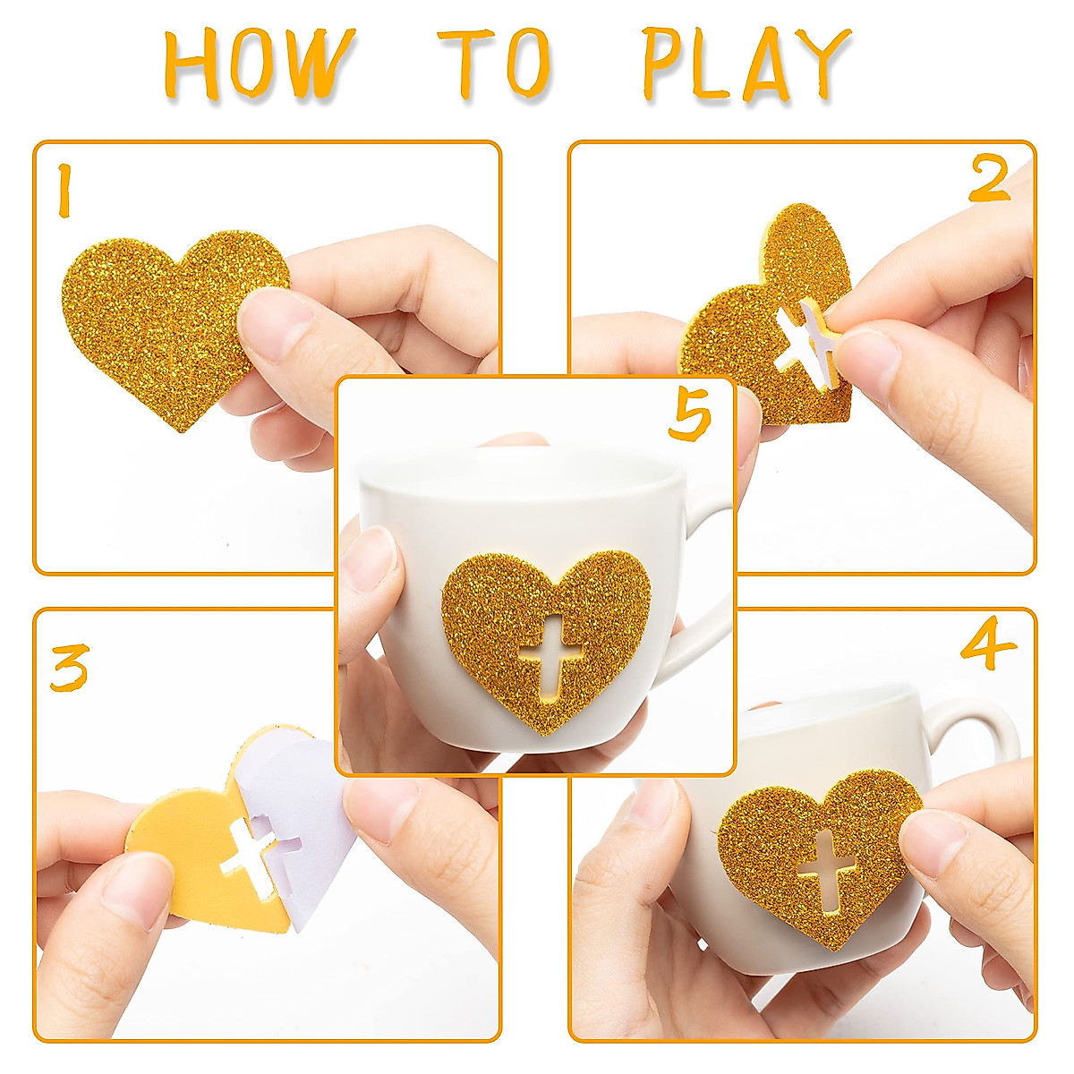 MALLMALL6 500pcs Christian Glitter Stickers Foam Self-Adhesive Bible Multi-Colour Art Craft Project Assorted Glittery Sticky Embellishments for Kids School Classroom Activity Home Party Decoration