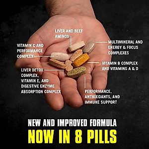 Animal Pak - Convenient All-in-One Vitamin & Supplement Pack - Zinc, Vitamins C, B, D, Amino Acids and More - Sports Nutrition Performance Mulitvitamin for Women & Men - Updated Version - 30 Count