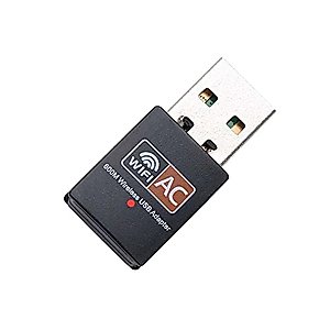 Eborsi 600Mbps Wireless USB WiFi Adapter Dongle Dual Band 2.4G/5GHz W/Antenna 802.11AC Laptop Notebook PC