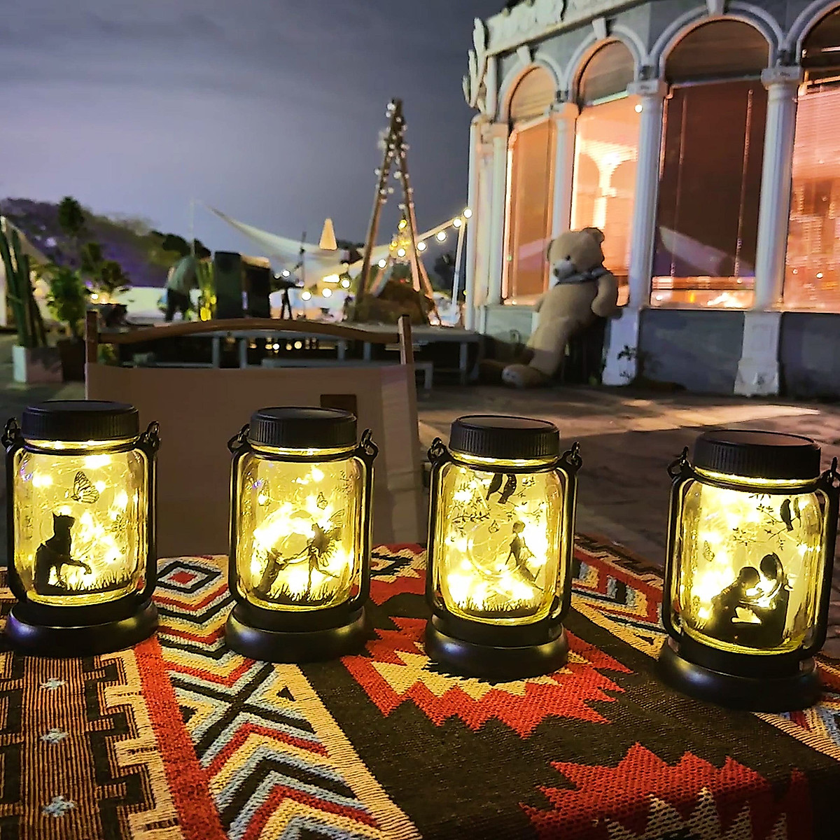 Mother Gift, Solar Light, Garden Ornaments for Outside, jar Bottle Light, Gift for mom, Gift for mom Birthday, Gift for mom from Daughter