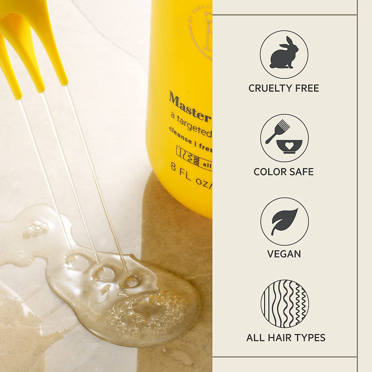 TPH BY TARAJI Master Cleanse Scalp Treatment Wash Hair Rinse For Buildup | With Tea Tree Oil, Eucalyptus Oil, and Witch Hazel Water | Vegan, Sulfate & Cruelty-Free | For Women & Men, 8 fl. oz