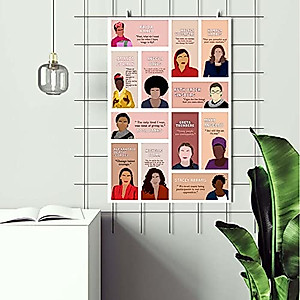 LOLUIS Women Leader Posters, Empower Women Poster, Women History Month Poster, Inspirational Wall Art For Teens Girls Room Decor, Womens UNFRAMED (16x24", 1.1 Women Leader)