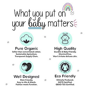 Lamaze Organic Baby Baby Boys' Toddler Footless, White and Green Bears, 2T