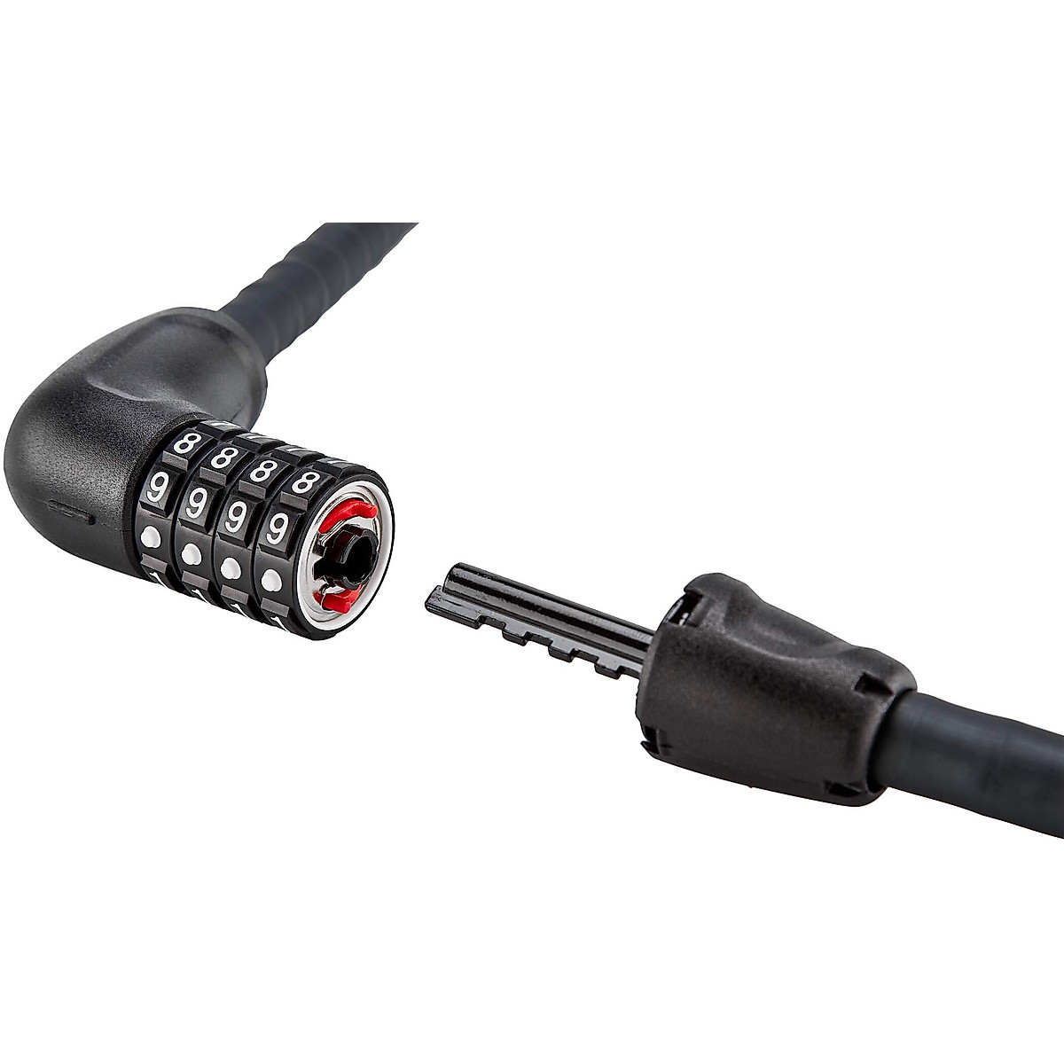 Abus Unisex – Adult's 6615C/120/15 BK SCLL Steel-O-Flex, 0, 120 cm