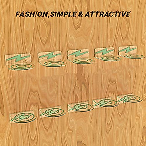 YODAR 10 Pack Small Clear Acrylic Floating Shelves for Funko Pop Figures, Wall Mounted Mini Hanging Display Shelf for Storage & Decor, Adhesive Invisible Ledge Organizer，Shining at Night