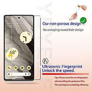 YEYEBF Google Pixel 7 Screen Protector, [2 Pack] Full Coverage Tempered Glass Screen Protector for Pixel 7 [Anti-Shatter][3D Glass][Case-Friendly]