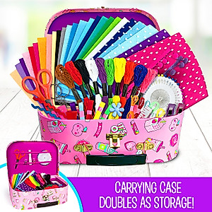 Creative Kids Felt Sewing Kit - Craft 15+ Characters - Fun DIY Kit for Kids 8+ - Creative Sewing Craft Set