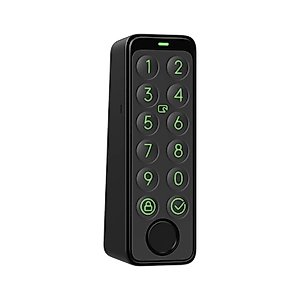 SwitchBot Smart Keypad Touch for SwitchBot Lock, Fingerprint Keyless Home Entry, IP65 Waterproof, Supports Virtual Passwords for Home Security