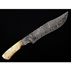 PAL 2000 KNIVES BOW-9293 Handmade Damascus Steel 15 Inches Hunting Knife With Sheath