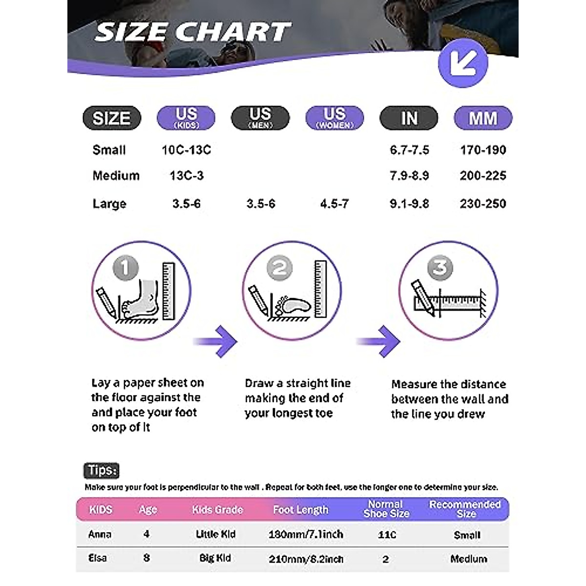 2PM SPORTS Roller Skates for Girls, 4 Size Adjustable Light up Kids Skates, Beginner Roller Skates for Boys Indoor Outdoor - Purple Large