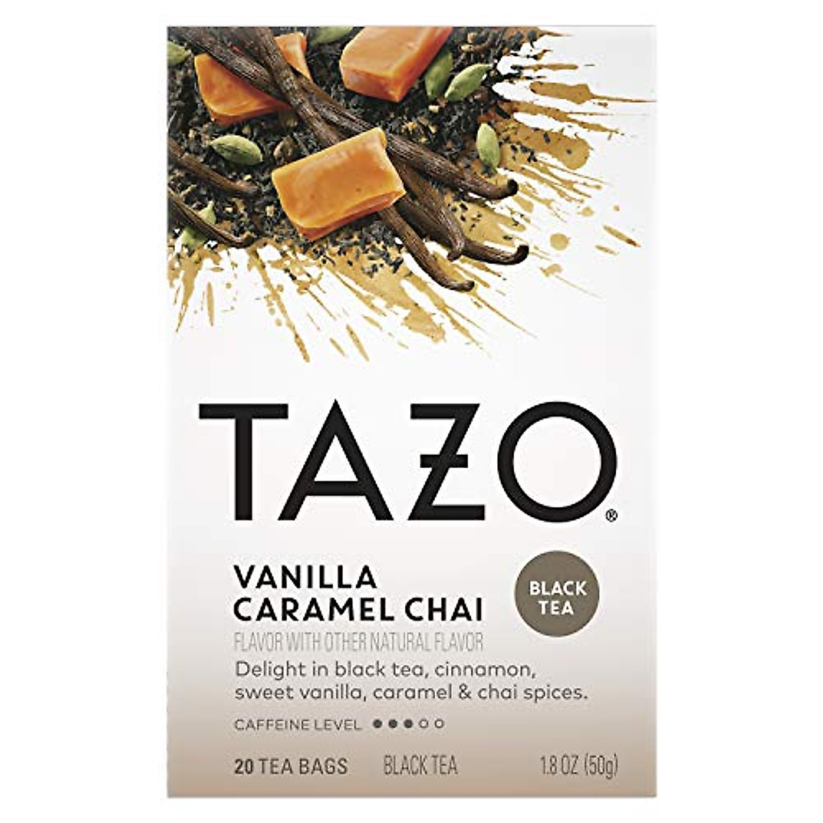 TAZO Chai, Vanilla, Caramel Tea Bags, 20 Count (Pack of 6)
